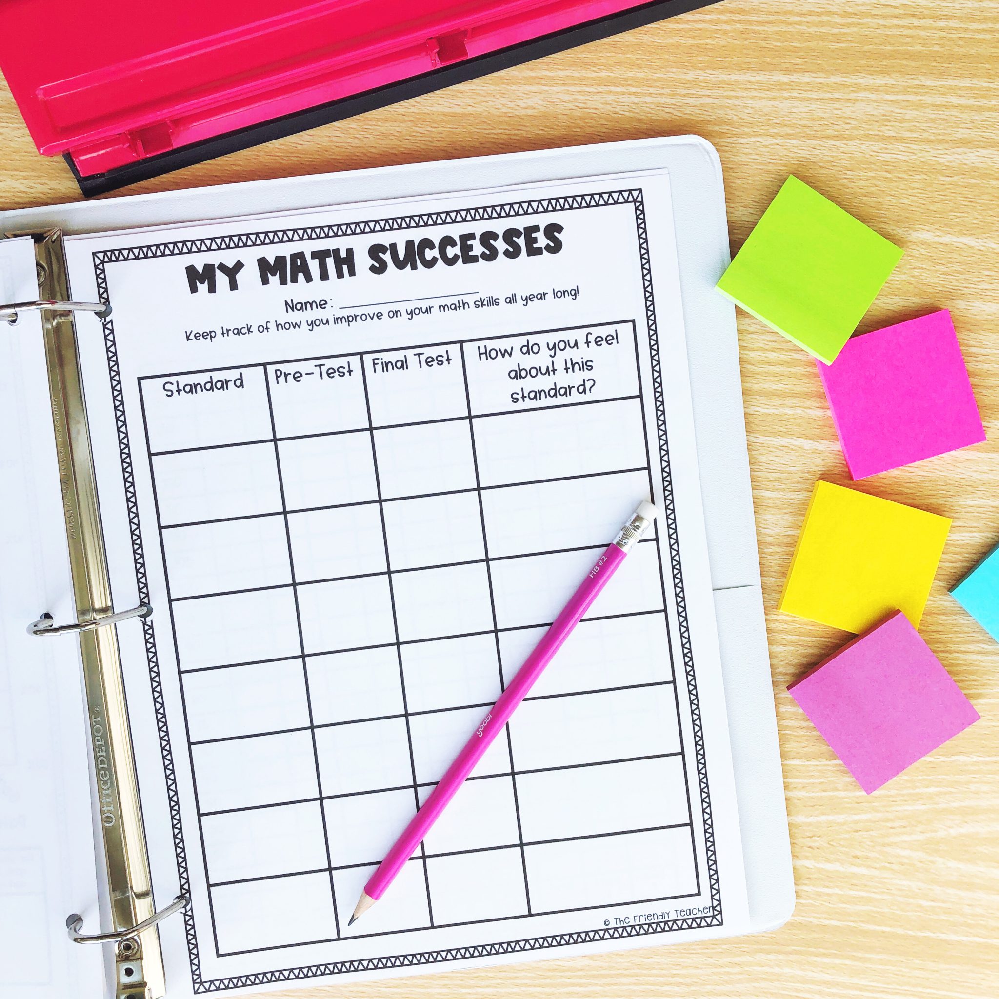 Empower Students with a Goal Binder - The Friendly Teacher