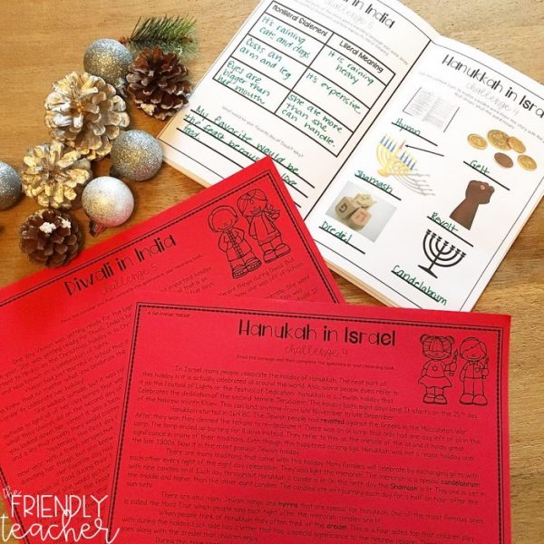 December in the Upper Elementary Classroom - The Friendly Teacher