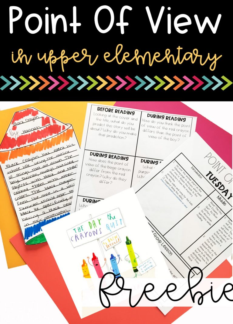 Teaching Point of View in Upper Elementary - The Friendly Teacher