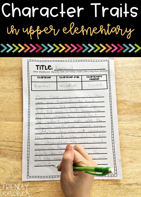 Teaching Character Traits in Upper Elementary - The Friendly Teacher