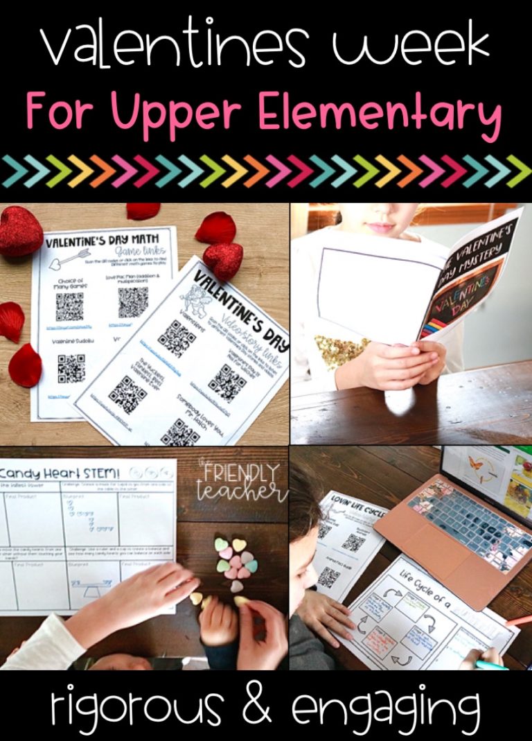Valentine's Day Activities for Upper Elementary - The Friendly Teacher