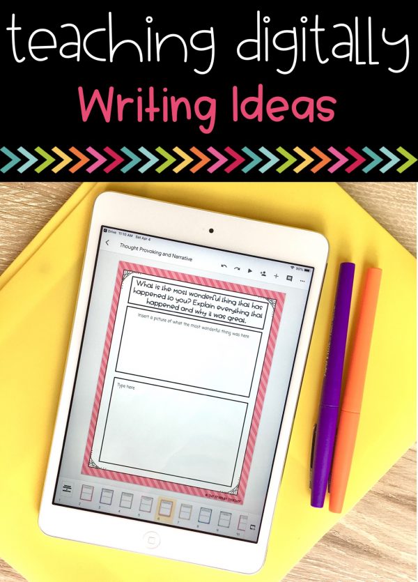Distance Learning Writing Ideas - The Friendly Teacher