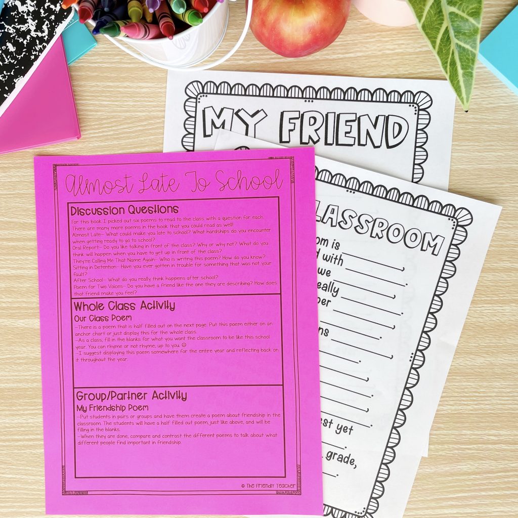 Back to School Read Alouds & Activities - The Friendly Teacher