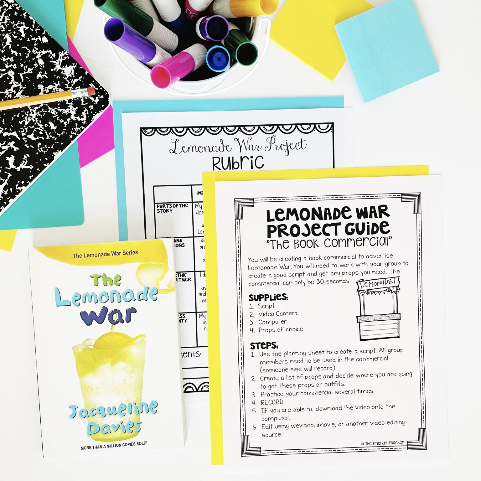 Teaching the Lemonade War through a Novel Study - The Friendly Teacher