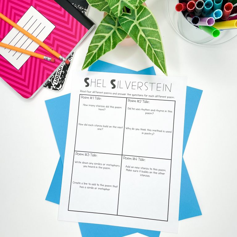 Teaching Poetry in 3rd Grade - The Friendly Teacher