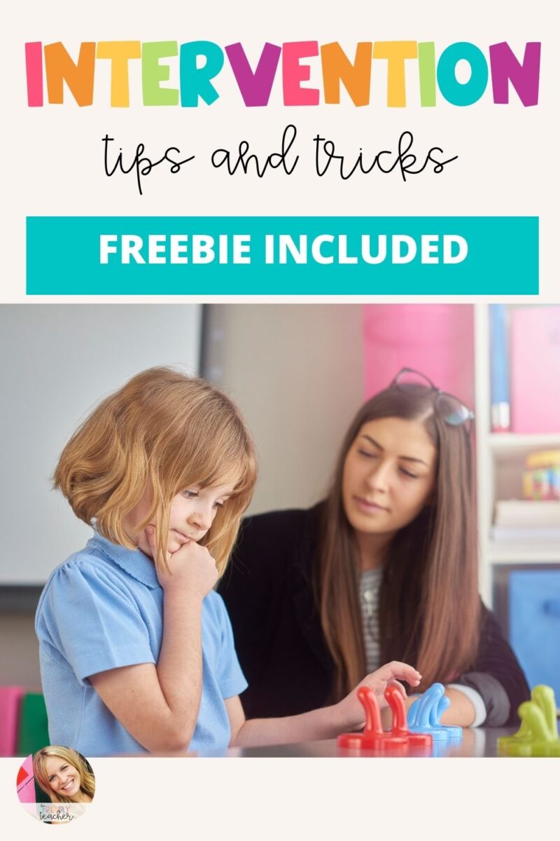 Intervention Activities Tips and Tricks - The Friendly Teacher