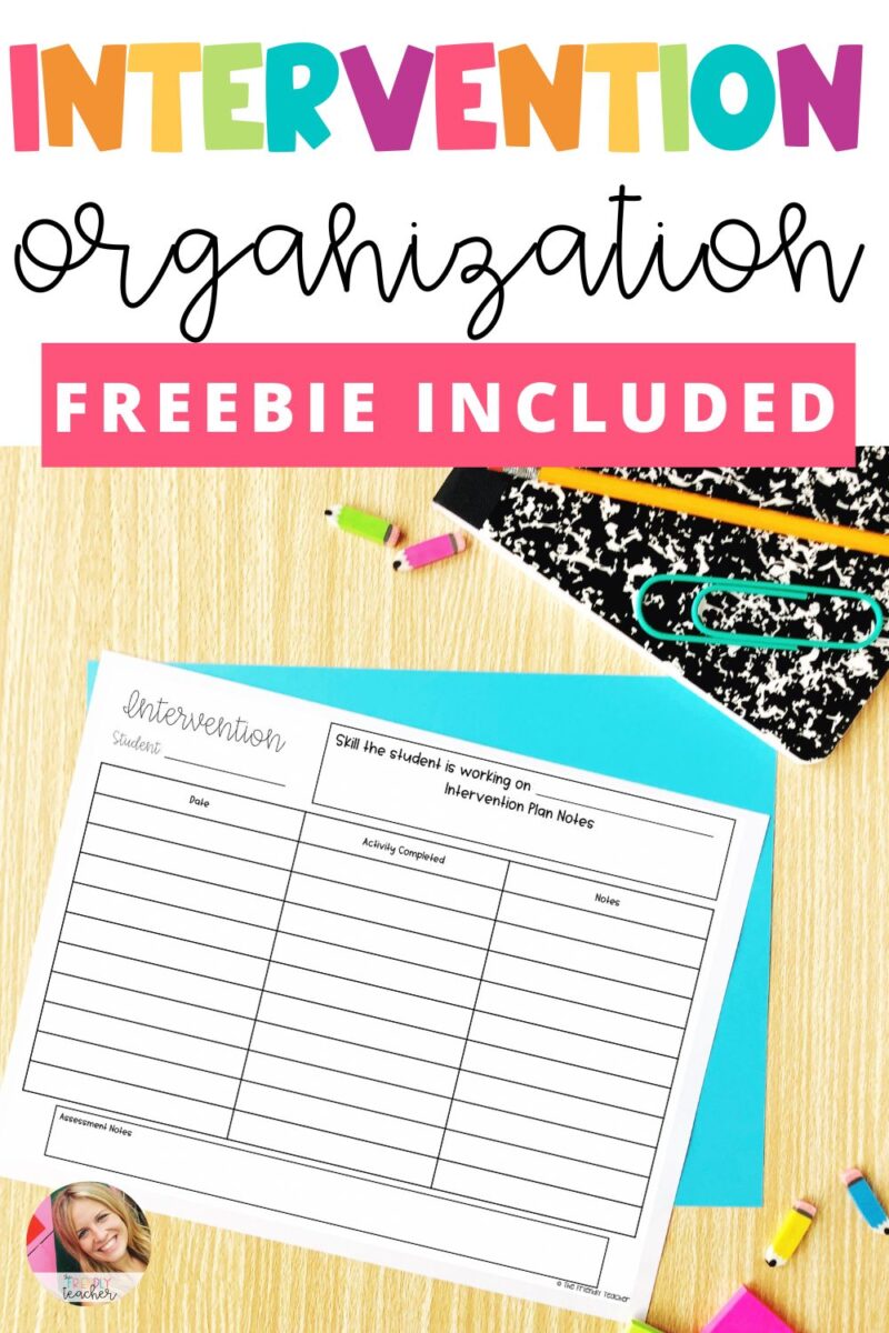 Intervention Organization in the Classroom - The Friendly Teacher