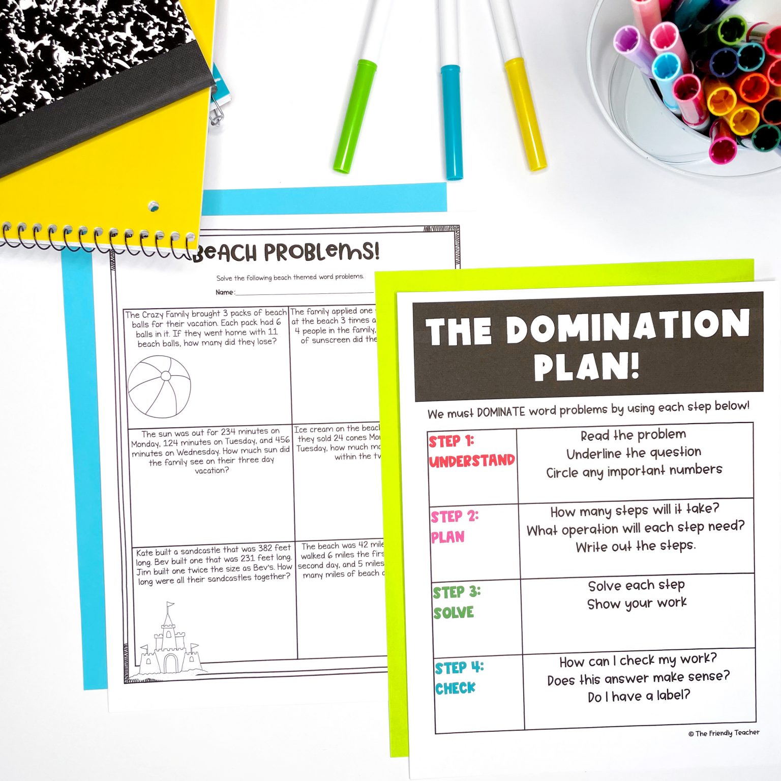 Word Problem Activities for 3rd Graders - The Friendly Teacher