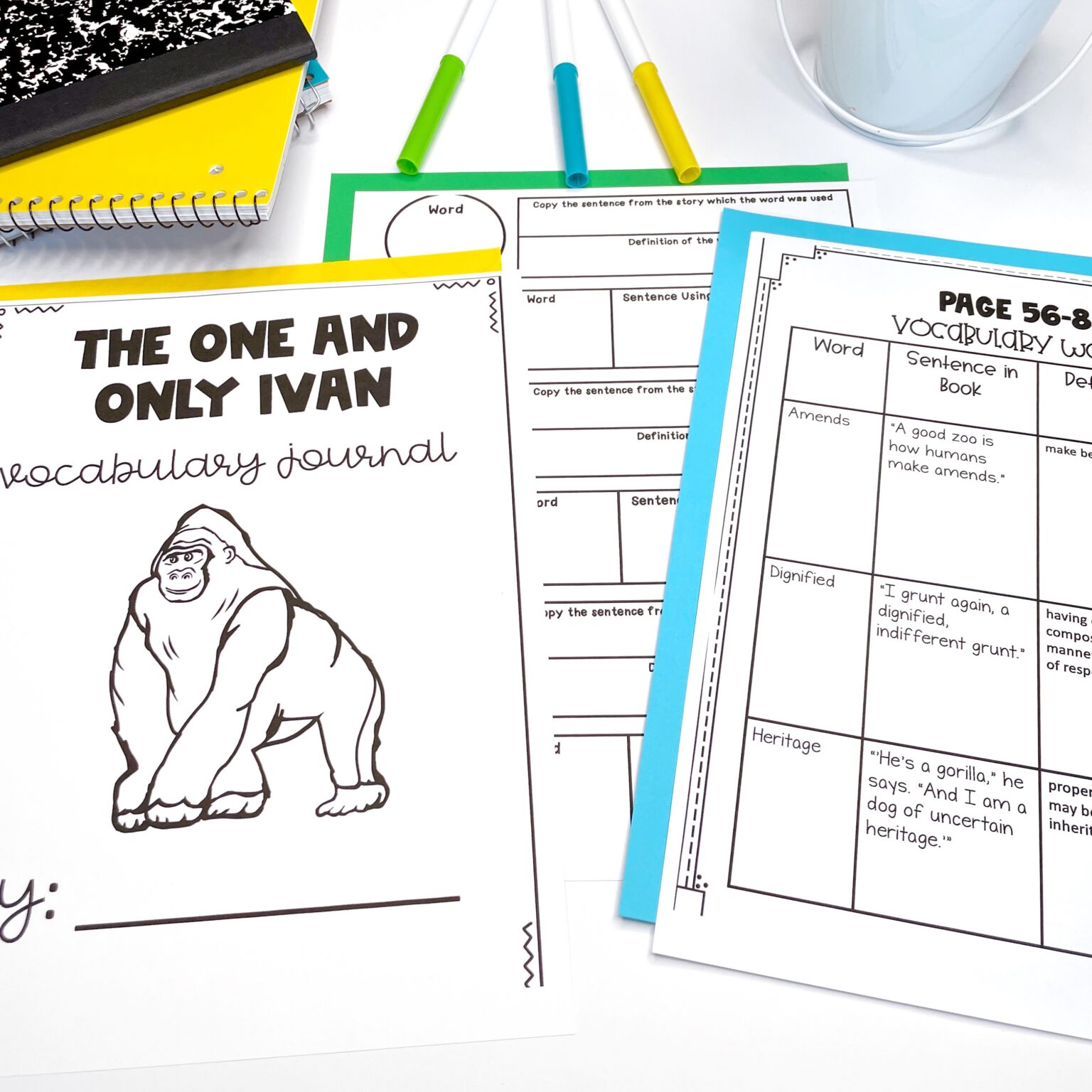 The One and Only Ivan Classroom Activities - The Friendly Teacher