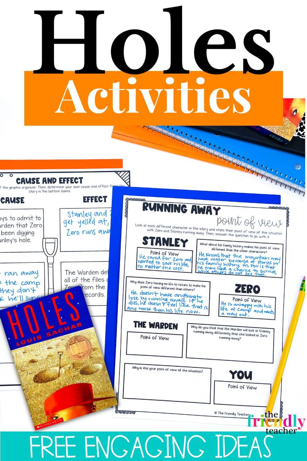 Holes Novel Study Engaging Activities for 4th Graders - The Friendly ...